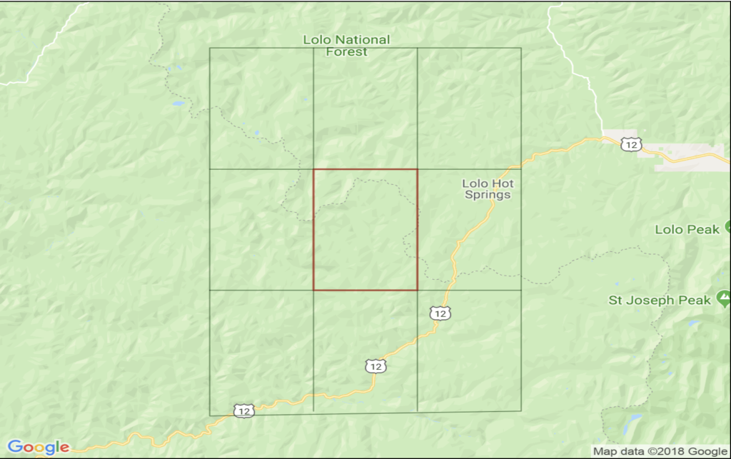 Granite Pass Region Map - Missoula Avalanche