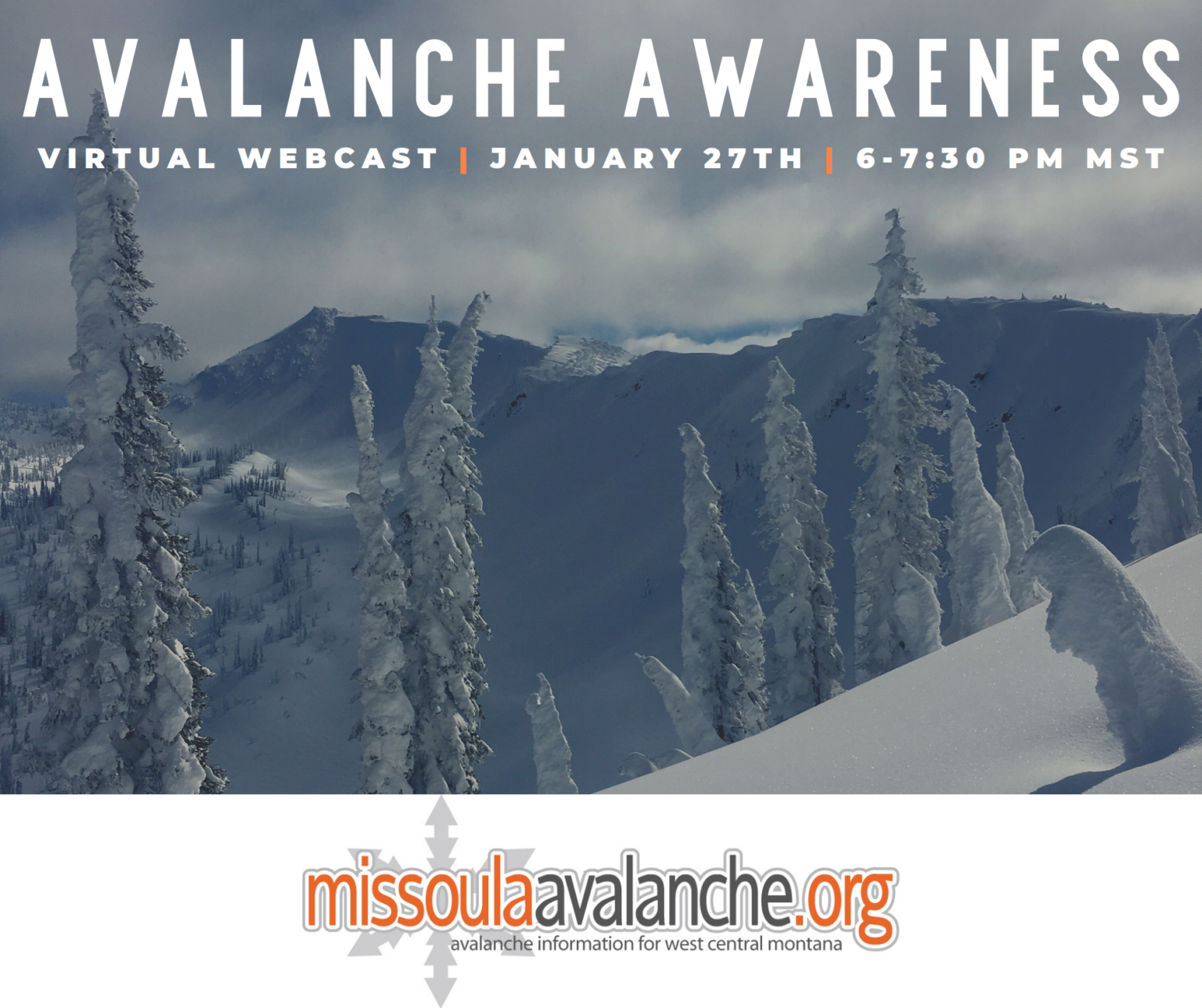 Free Avalanche Awareness Session | Virtual Webcast - Missoula Avalanche