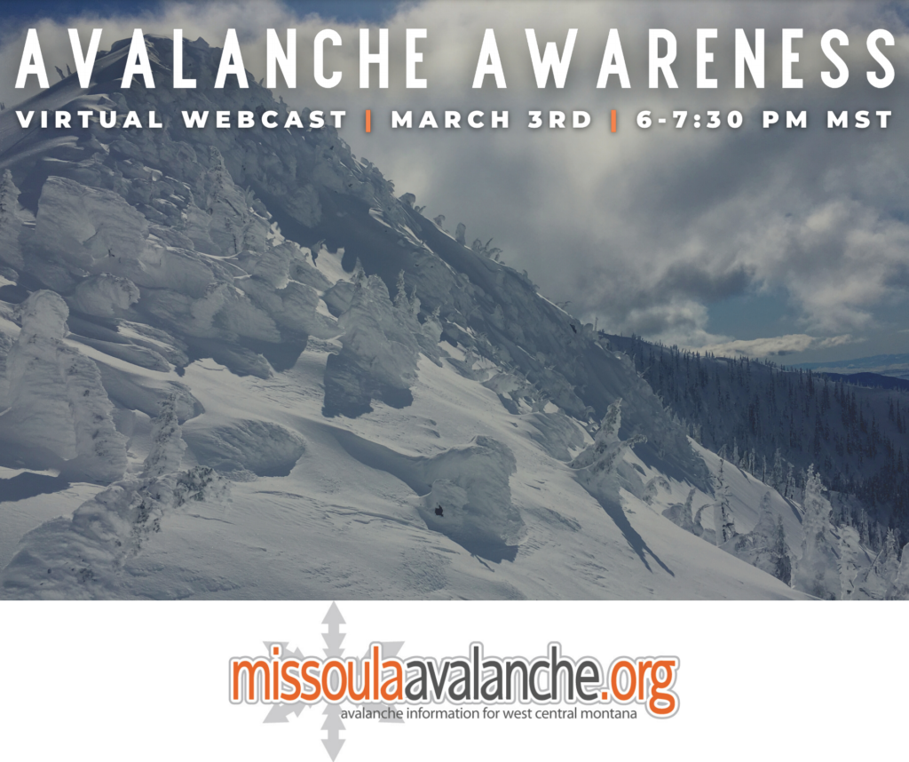 FREE Avalanche Awareness Session | Virtual Webcast - Missoula Avalanche