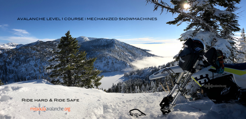 Avalanche Level 1 Course | Snowmobile & Snow Bike - Missoula Avalanche
